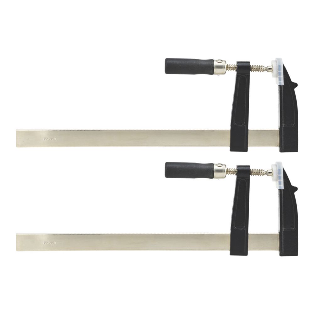 Forge Steel F-Clamp 12" (300mm) 2 Pack - Screwfix