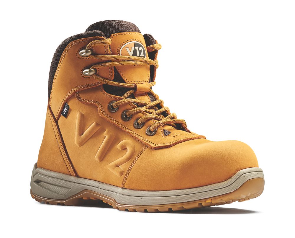 V12 Footwear Lynx Size 2 Womens Honey Waterproof Safety Boots - Screwfix