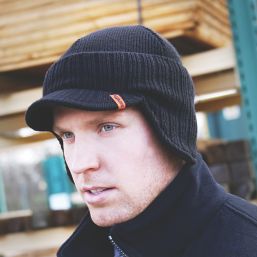 Scruffs T50986 Peaked Hat Black - Screwfix