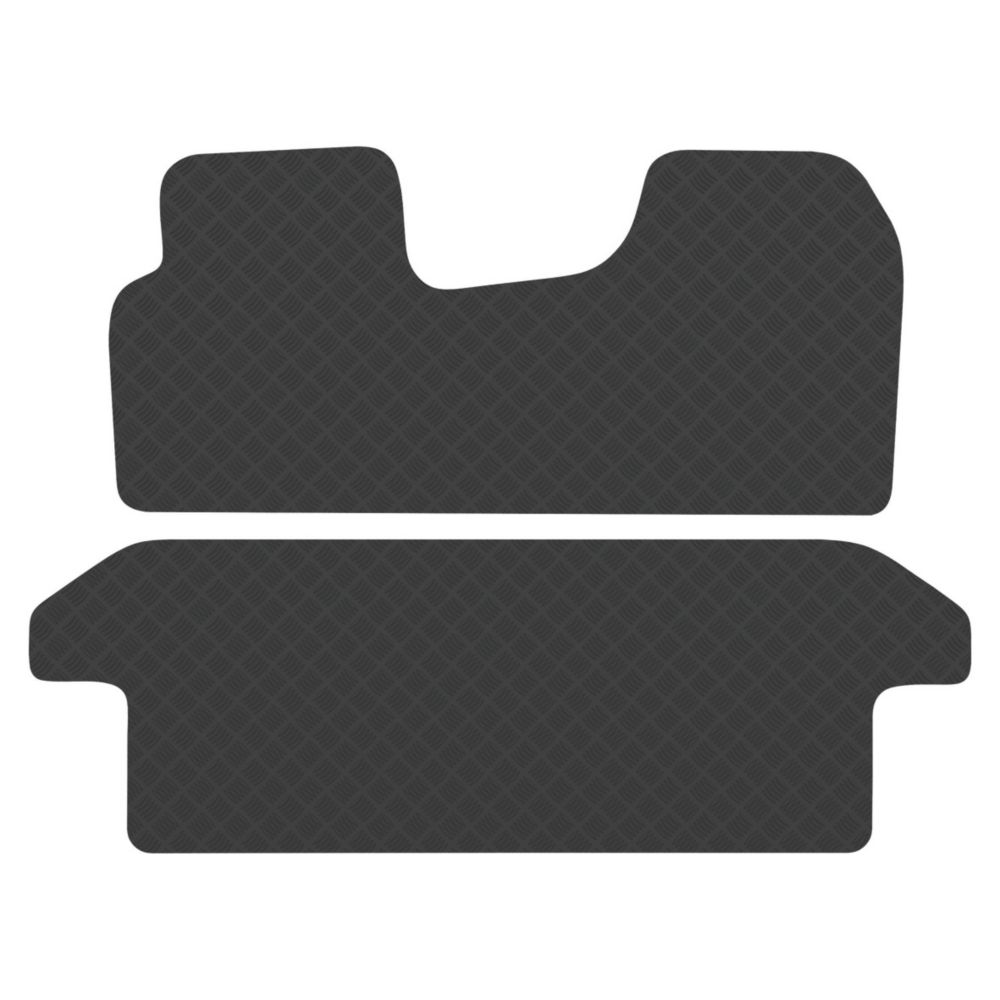 Car Mat Co. Vauxhall Vivaro Crew Cab 2001 - 2014 Rubber Car Mats 2 ...