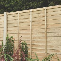 Forest TP Super Lap Fence Panels Natural Timber 6' x 5' 6" Pack of 20 ...