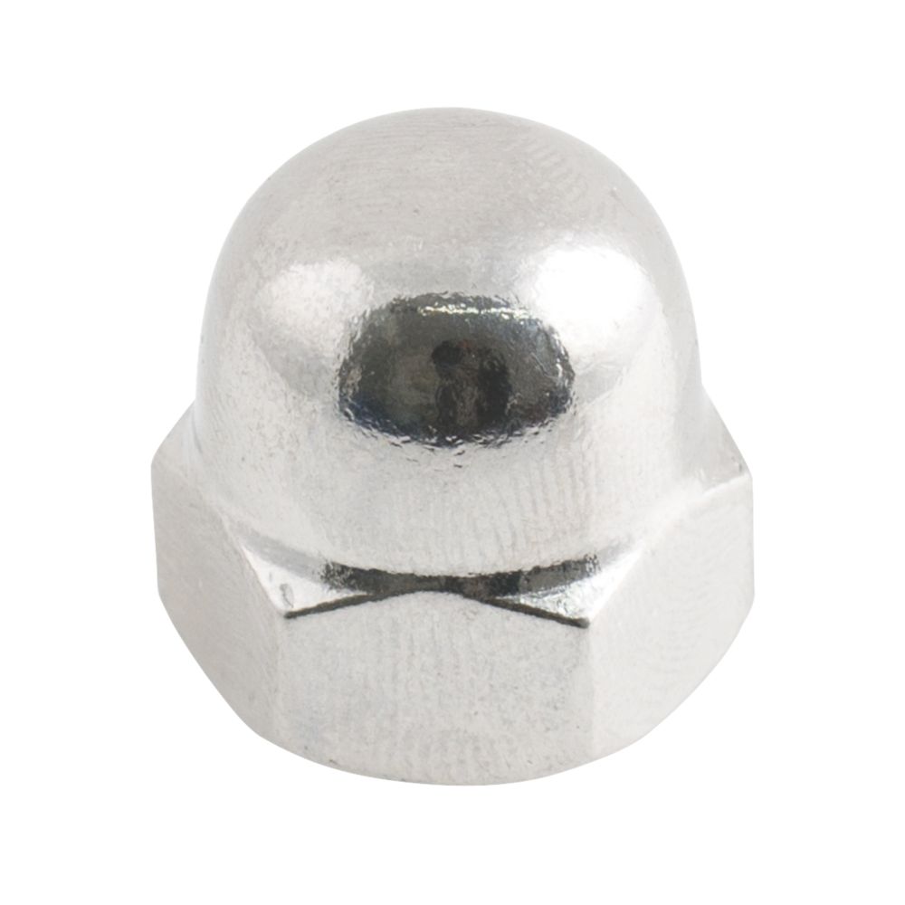 Easyfix A2 Stainless Steel Dome Nuts M6 100 Pack - Screwfix
