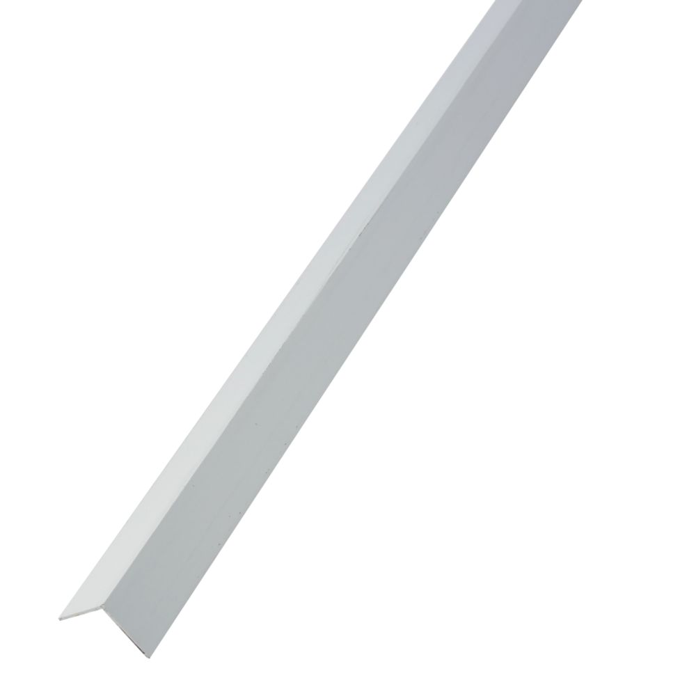 Rothley White Plastic Angles 2.5m x 20mm x 20mm 3 Pack - Screwfix