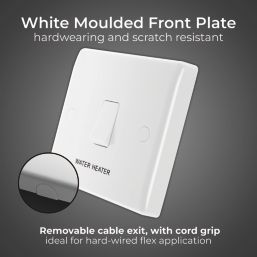British General 800 Series 20A 1-Gang DP 'Water Heater' Printed Switch ...
