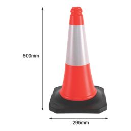 Essentials Barrier03 Safety Cone 500mm - Screwfix