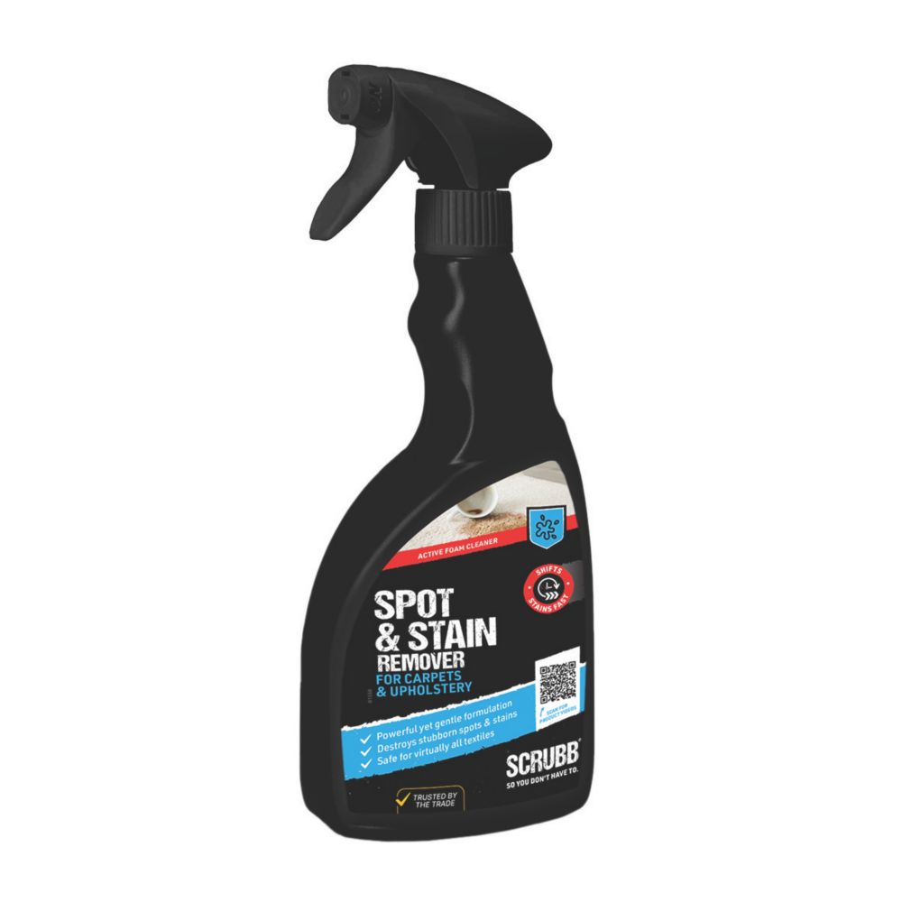 Scrubb Spot & Stain Remover Spray 500ml - Screwfix