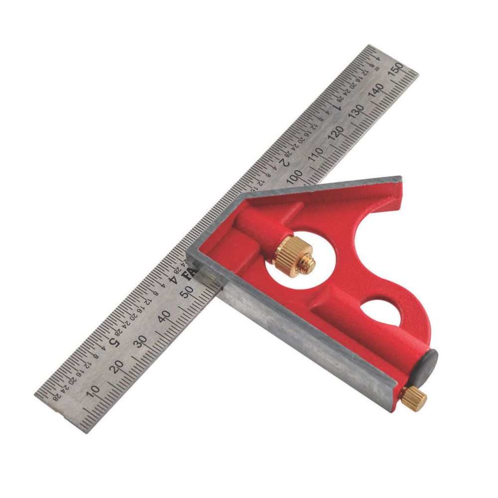 Faithfull Combination Square 6" (150mm) - Screwfix