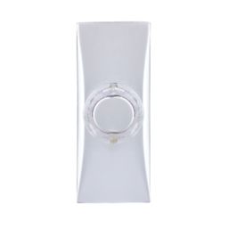 British General Wired Door Chime Bell Push Brushed Steel - Screwfix