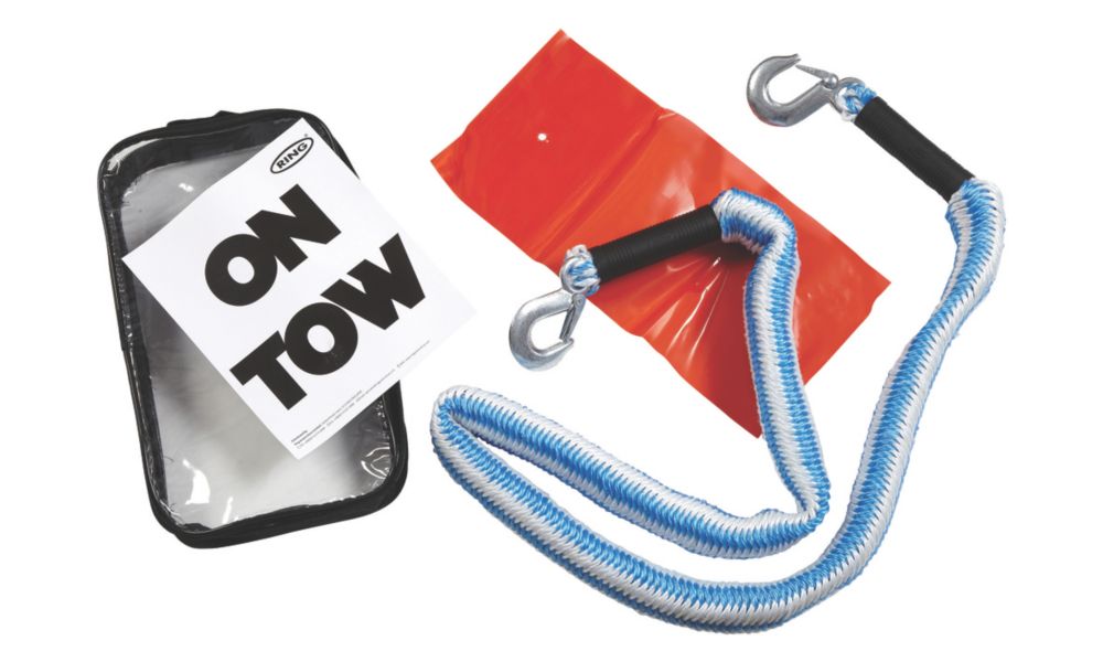 Ring 2 Tonne Elasticated Tow Rope 4m | Tow Bars & Ropes | Screwfix.com