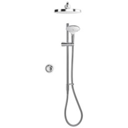 Mira Mode Dual Gravity-Pumped Rear-Fed Chrome Thermostatic Digital ...