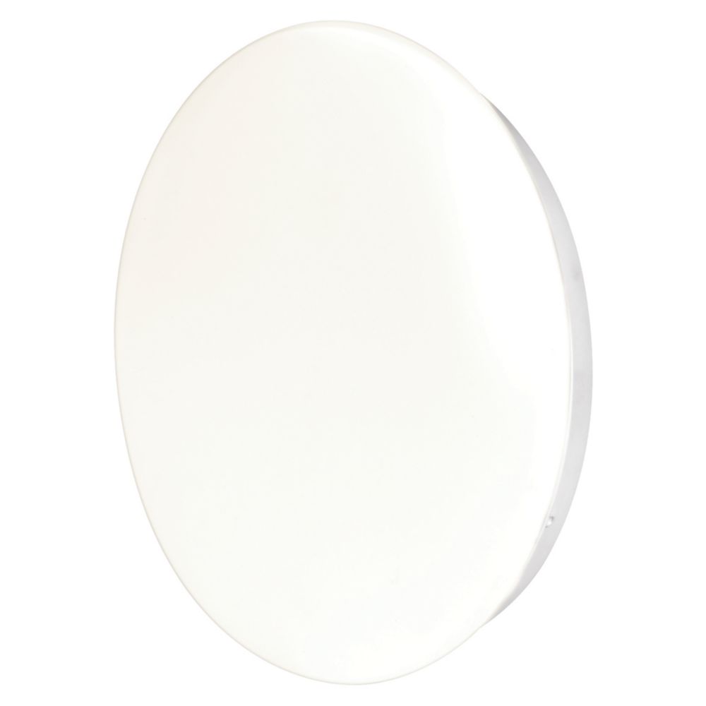 4lite Ancona Indoor Round LED Bulkhead Light White 15W 1500lm - Screwfix