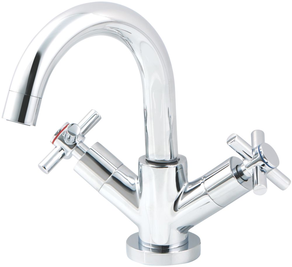 Seaford Basin Mono Mixer Tap with Pop-Up Waste Chrome - Screwfix