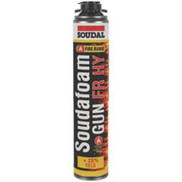 Soudal Fire Rated Expanding Foam Filler Gun Grade 750ml - Screwfix
