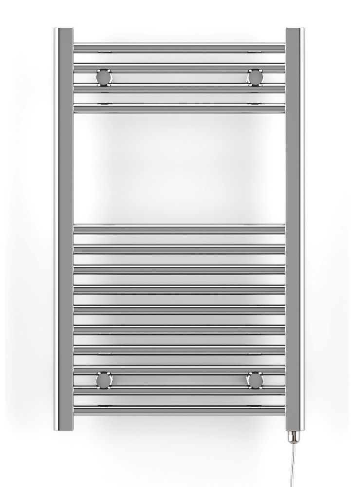 Terma Leo SIM Electric Towel Rail 800 x 500mm Chrome 682BTU | Electric ...
