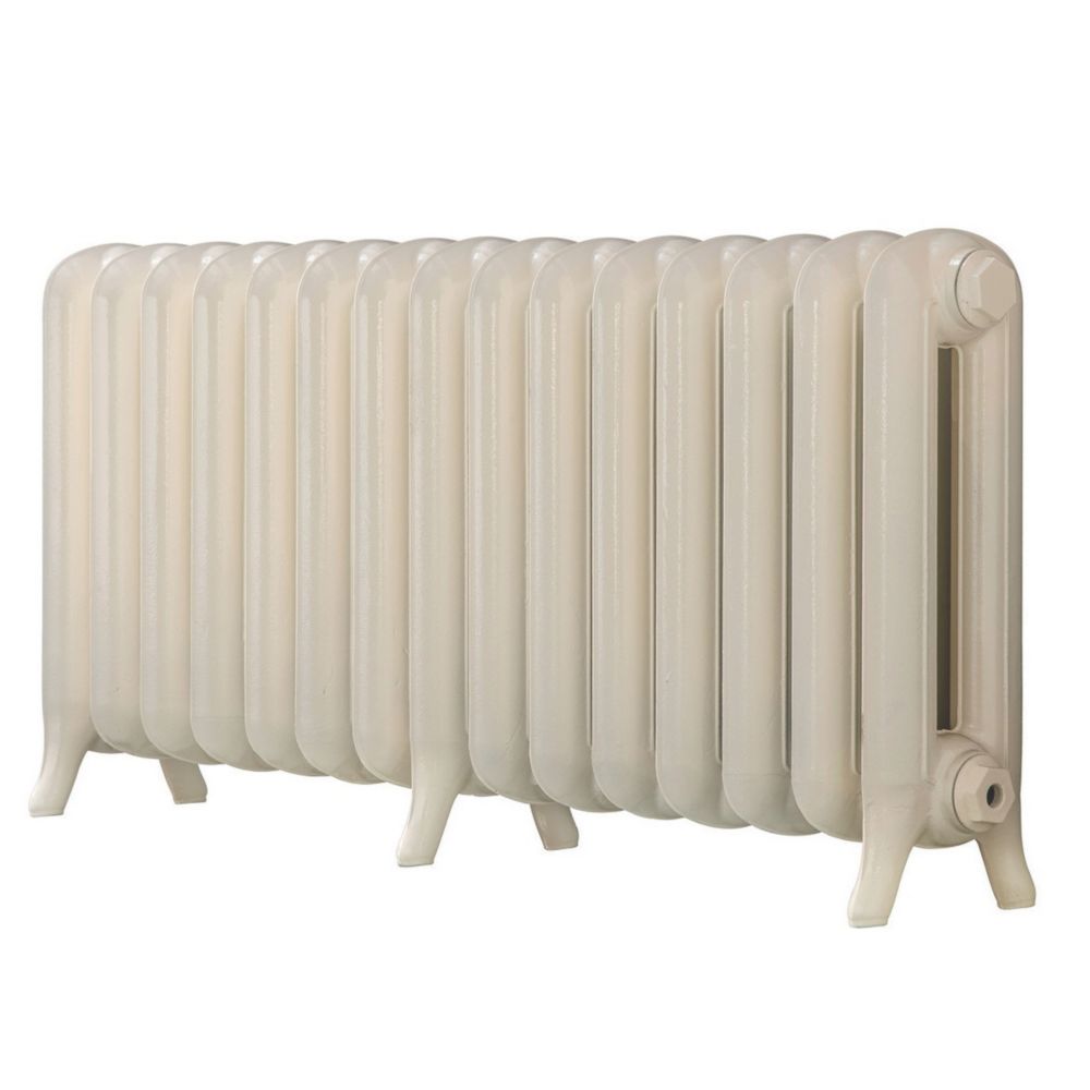 Arroll 549mm x 1174mm 4350BTU Cream Cast Iron 2 Column Radiator - Screwfix
