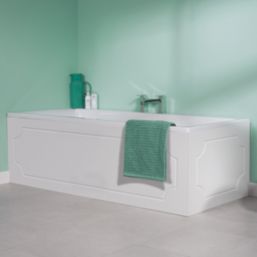 Midford Front Bath Panel 1500mm White - Screwfix