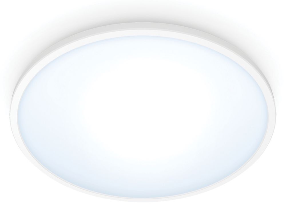 WiZ SuperSlim LED Wi-Fi Ceiling Light White 16W 1500lm - Screwfix