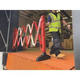 EasyExpand Extendable Barrier Red/White 44cm - Screwfix