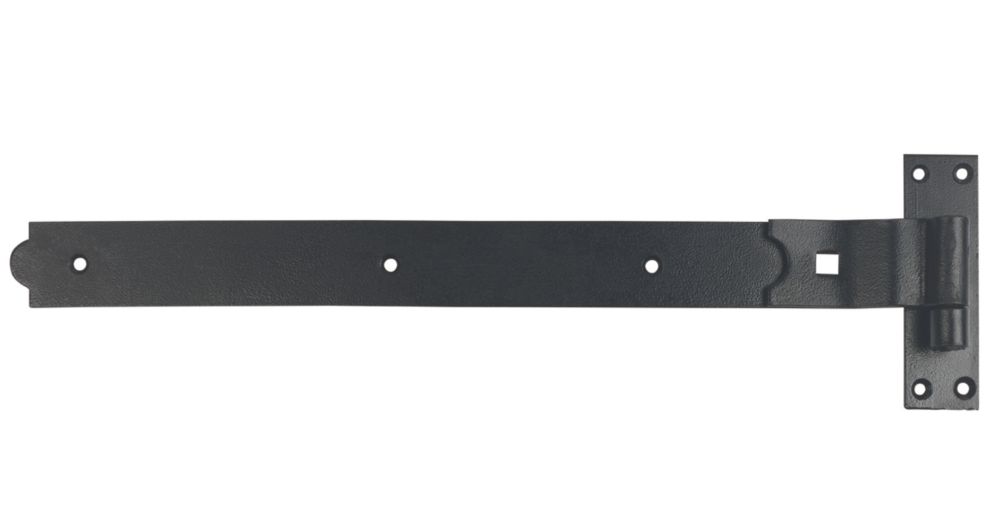 GateMate Black Cranked Band & Hook on Plate 165mm x 24" x 600mm 2 Pack ...