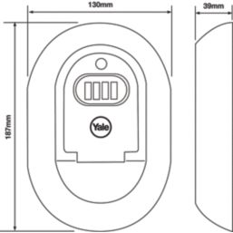 Yale Water-Resistant Combination Key Safe - Screwfix