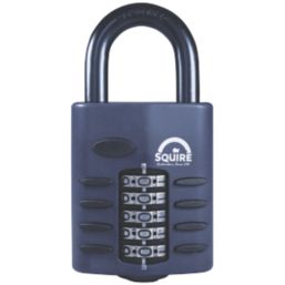 Squire Water-Resistant Combination Padlock Blue 60mm - Screwfix