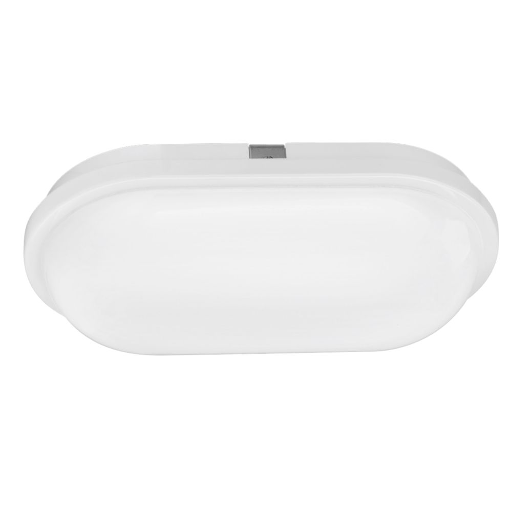 Aurora Utilite Indoor & Outdoor Oval LED Bulkhead White 20W 1800lm ...