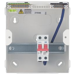 British General Fortress 6-Module 4-Way Part-Populated Main Switch Consumer Unit - Screwfix