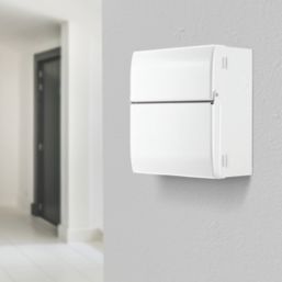 British General Fortress 6-Module 4-Way Part-Populated Main Switch Consumer Unit - Screwfix