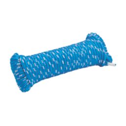 Essentials Braided Rope Blue/White 5mm x 20m - Screwfix