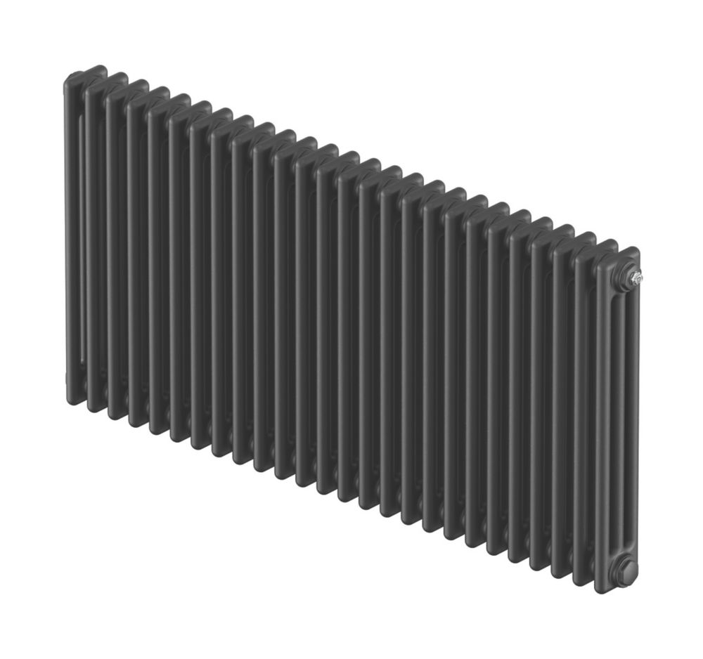 Acova 600mm x 1042mm 4571BTU Anthracite Horizontal 3 Column Radiator ...