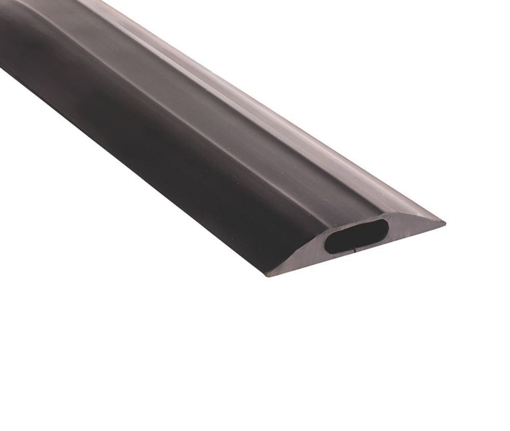 COBA CablePro GP2 Medium Duty Cable Cover 9m Black - Screwfix