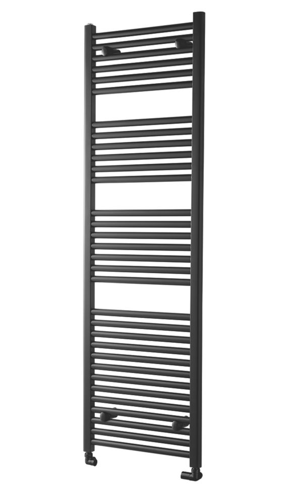 Towelrads 1800mm x 400mm 2443BTU Anthracite Flat Towel Radiator - Screwfix