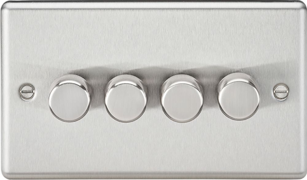 4 Gang Dimmer Switch Switches & Sockets | Wiring Accessories | Screwfix.com