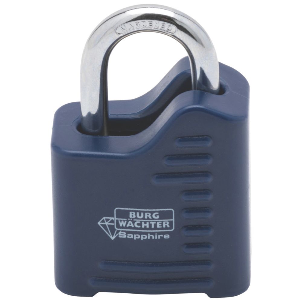 Burg-Wachter Sapphire Laminated Padlock Blue 30mm - Screwfix
