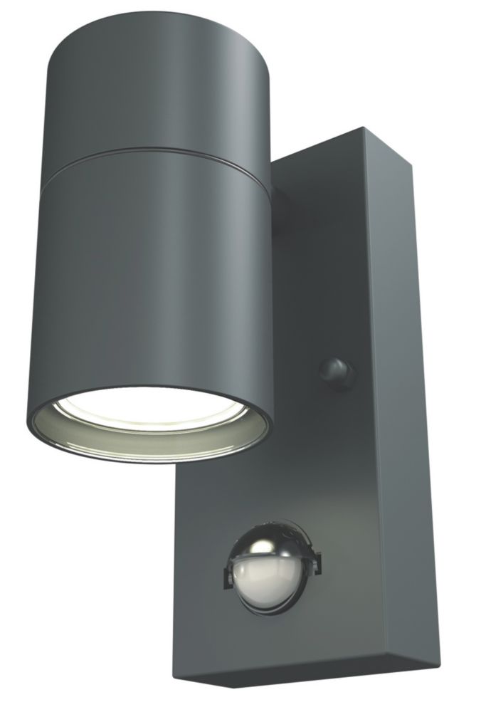 4lite Marinus Sleek Outdoor Wall Light With PIR Sensor Anthracite ...