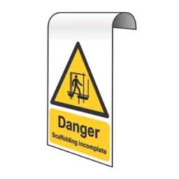 Essentials "Danger Scaffolding Incomplete" Sign 500mm x 300mm - Screwfix