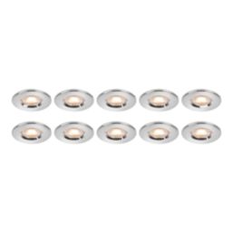 LAP Ubertas Fixed LED Downlight Polished Chrome 4W 420lm 10 Pack - Screwfix