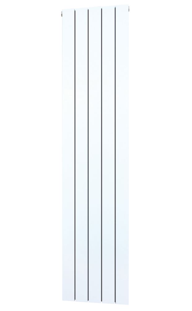 Towelrads Hanworth Plus 1800mm x 480mm 6190BTU White Vertical Designer ...
