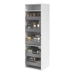 Essentials Soto Internal Deep Drawer Front Matt Grey 600mm - Screwfix