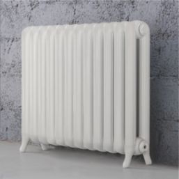 Arroll 748mm x 946mm 4536BTU White Cast Iron 2 Column Radiator - Screwfix
