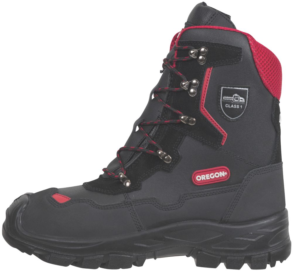 Oregon Yukon Safety Chainsaw Boots Black Size 7 - Screwfix