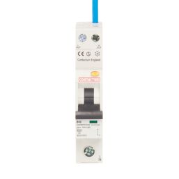 Contactum Defender 32A 30mA Type A SP B Curve Compact RCBO - Screwfix