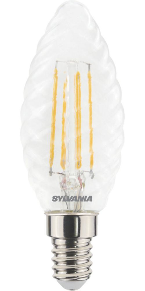 Sylvania TOLEDO RETRO TWISTED E14 Candle LED Light Bulb 470lm 4.5W ...