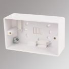 2 Gang Surface Pattress Back Boxes | Wiring Accessories | Screwfix