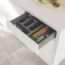 Essentials Soto Standard Drawer Box Matt Grey 800mm - Screwfix