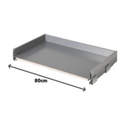 Essentials Soto Standard Drawer Box Matt Grey 800mm - Screwfix