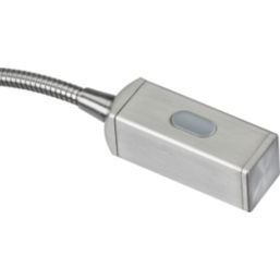 Knightsbridge LED Reading Light Brushed Chrome 2W 55lm + 2.4A 2-Outlet ...