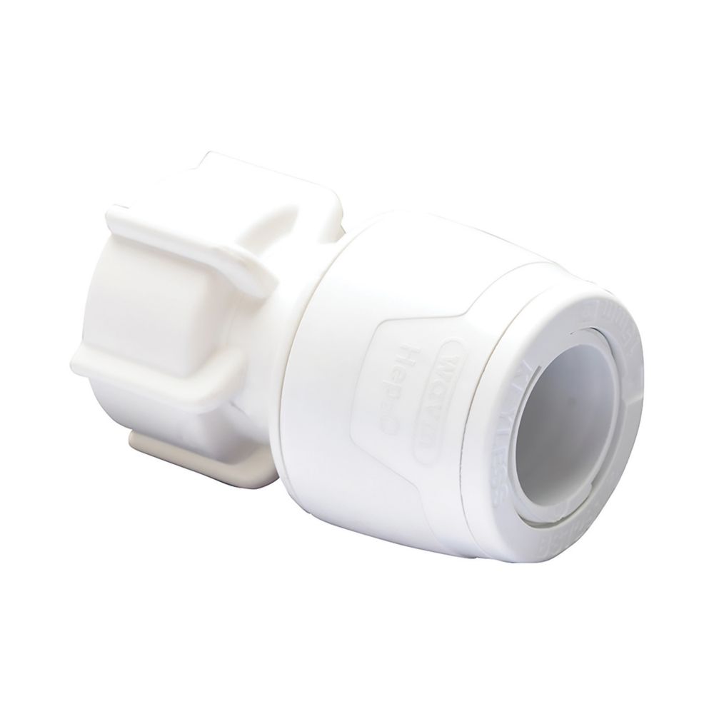 Hep2O Plastic Push-Fit Straight Keyless Tap Connector 15mm x 1/2 ...