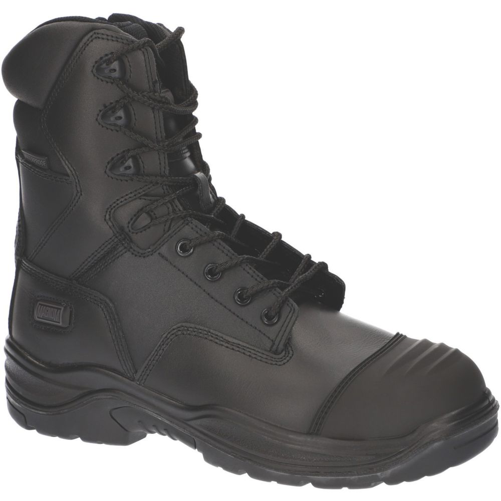 Magnum Rigmaster Size 15 Black Waterproof Safety Boots - Screwfix