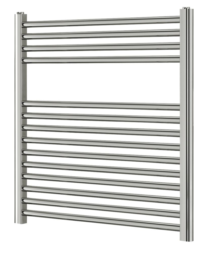 Blyss Towel Radiator 700mm x 600mm Chrome 859BTU - Screwfix